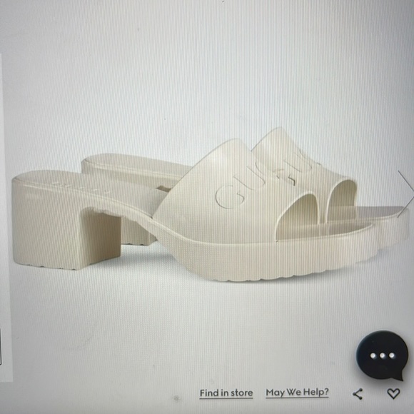 Gucci | Shoes | Gucci Womens Rubber Slide Sandal White Rubber | Poshmark
